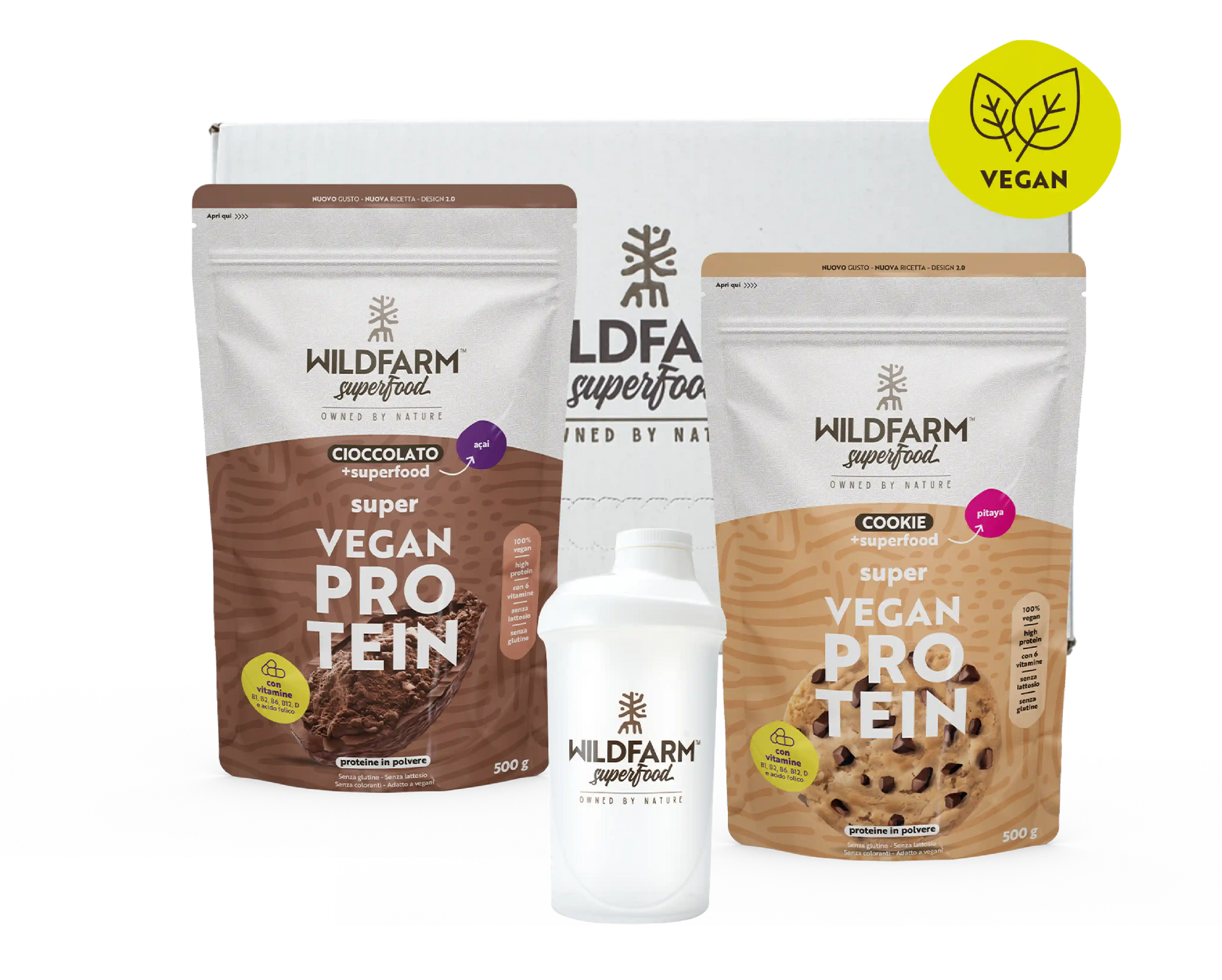 Proteine in Polvere vegetali con Superfood | Protein Pack Wildfarm