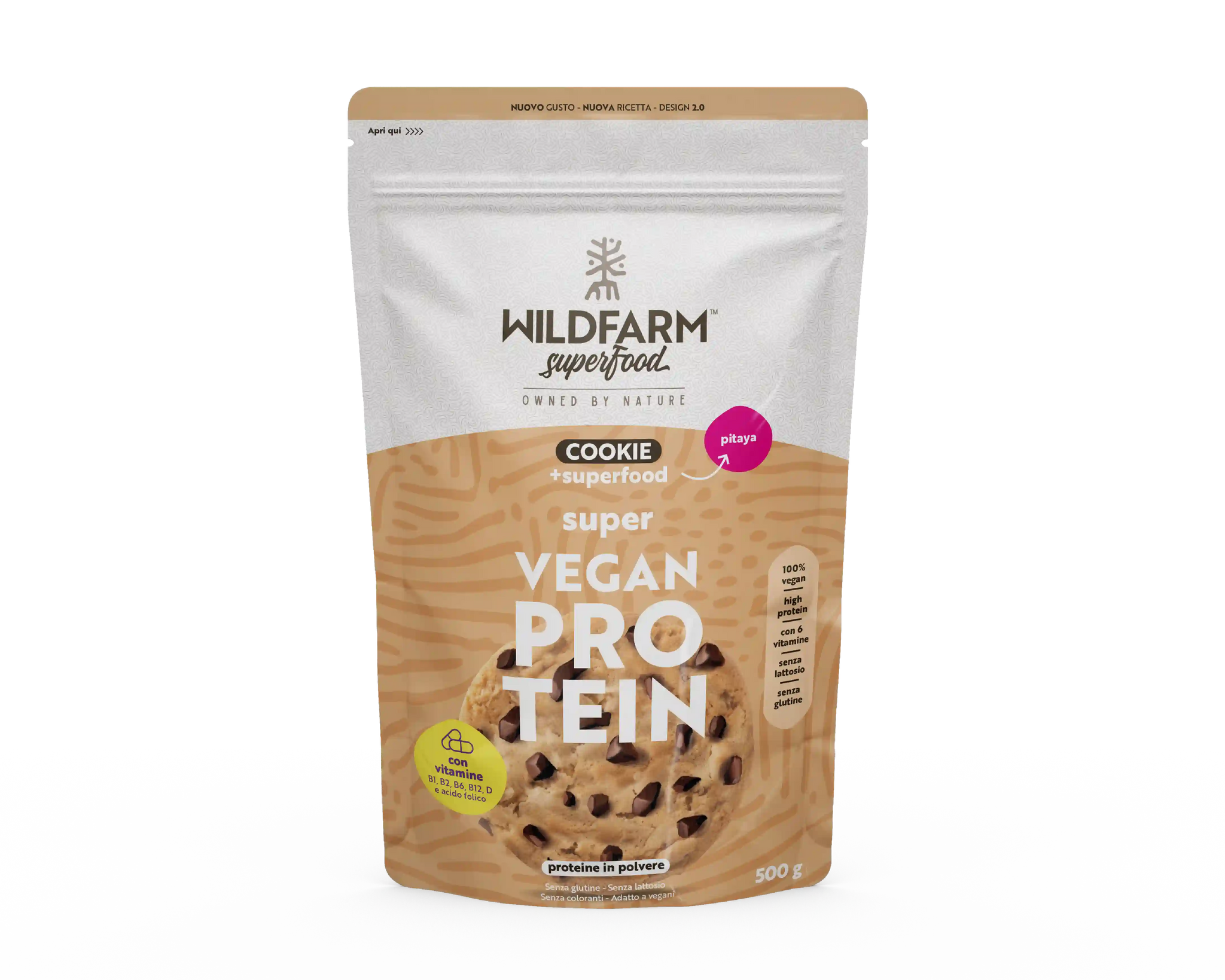Proteine Vegane Cookie + Pitaya | Super Vegan Protein Wildfarm